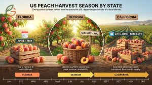 Which State Grows The Most Peaches? Production Facts | 25 May, 2026